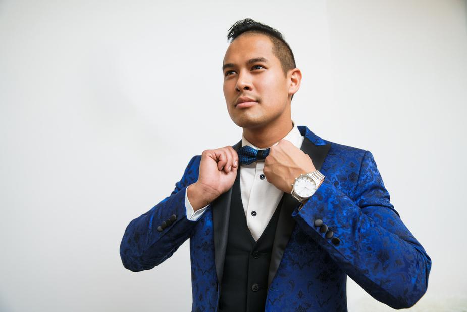 Blue Silk Tuxedo – hi-to-shop